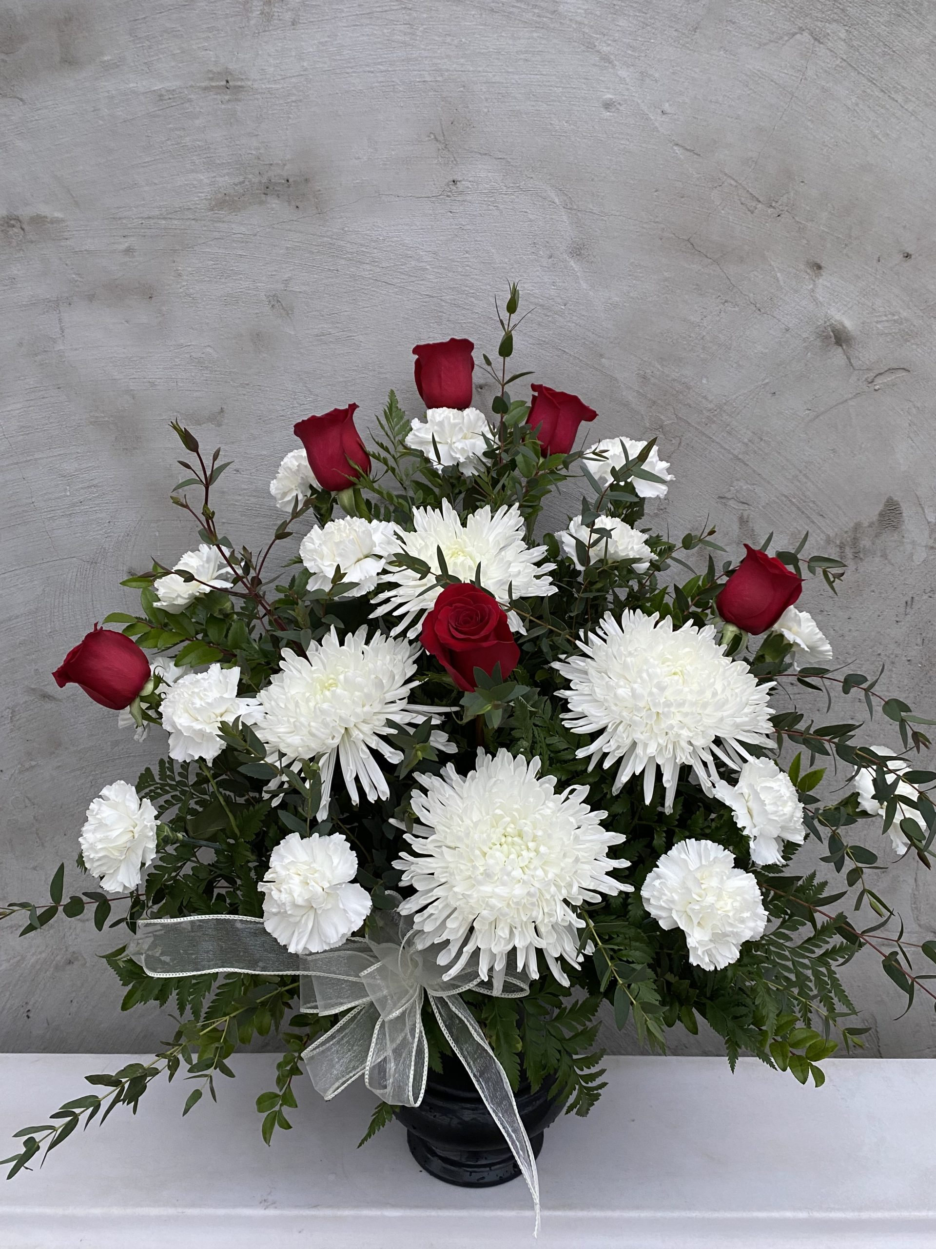 Traditional Sympathy Arrangement - Kailhofers Greenhouse and Flowers